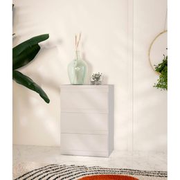 FORTE Kommode &raquo;Edmore&laquo; Kommode, Boxspringbett, Stauraum wei&szlig; Holzwerkstoff B/H/T: 41,8cm x 61,5cm x 32,2cm, 3 Stk.