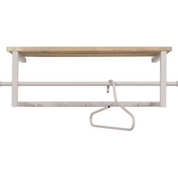 SPINDER DESIGN Garderobenleiste &raquo;MARCO Wandgarderobe&laquo; grau Massivholz, Stahl B/H/T: 76cm x 26cm x 34cm