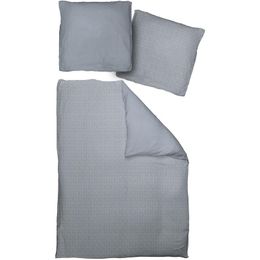 Adam Bettw&auml;sche &raquo;Graphic Ventusl light&laquo; 2 Stk. aus 100 % Bio-Baumwolle, 2 teilig - Bettw&auml;sche Set blau Renforc&eacute;, Obermaterial: 100% Baumwolle B/L: 135cm x 