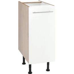 Optifit Unterschrank &raquo;Bern&laquo; 30 cm breit, mit 1 T&uuml;r mit h&ouml;henverstellbaren F&uuml;&szlig;en, mit Metallgriff wei&szlig; B/H/T: 30cm x 87cm x 58,4cm
