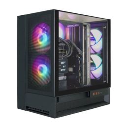 Cougar Gaming-PC &raquo;OmnyX BK 8075 AMD Ryzen 7 9850X3D 32GB DDR5 2TB SSD RTX 5080&laquo; Windows 11, DDR5 RAM, Wasserk&uuml;hlung schwarz Wi-Fi 7 & Bluetooth 5.4; 4x USB 