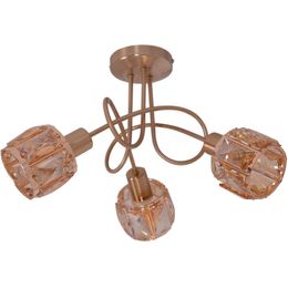 N&auml;ve n&auml;ve LED Deckenleuchte &raquo;Josefa&laquo; E14 1 Stk. Warmwei&szlig; E14 max. 40W, Leuchtmittel wechselbar, Gold gold 3, H: 24cm, 1 Stk.