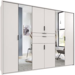 wimex Dreht&uuml;renschrank &raquo;Moldau Kleiderschrank mit Spiegel Schlafzimmerschrank&laquo; wei&szlig; Holzwerkstoff B/H/T: 270cm x 208cm x 58cm, PREMIUM
