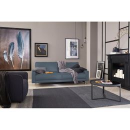 Creation BY ROLF BENZ 2,5-Sitzer &raquo;CR.450, Designsofa, Loungesofa&laquo; Armlehne niedrig, Fu&szlig; chromfarben gl&auml;nzend, Breite 184 cm blau Jacquard-Flachgewebe 