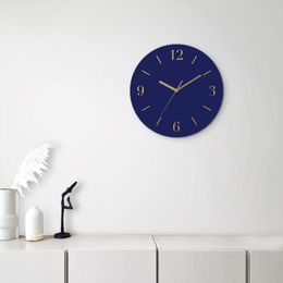 OTTO home Wanduhr &raquo;Aurum&laquo; wahlweise mit Quarz- oder Funkuhrwerk, lautlos ohne Tickger&auml;usche blau B/H/T: 30cm x 30cm x 1,8cm, Funkuhr