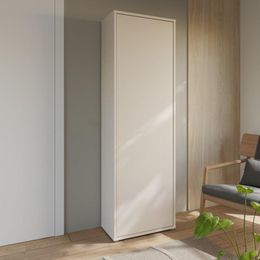 FORTE Garderobenschrank &raquo;Alice Springs&laquo; B/H/T 59,8/191,9/34,9 cm Push to open Holzwerkstoff Kashmir Beige, B/H/T: 59,8cm x 191,9cm x 34,9cm, T&uuml;ren: 1 