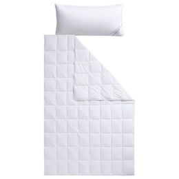 H&auml;ussling Daunenbettdecke + Kopfkissen &raquo;Swiss Royal&laquo; Bettdecken-Set mit Kopfkissen, 135x200 oder 155x220 cm, Sommer, Winter wei&szlig; Bettdecken Bezug: 100% 