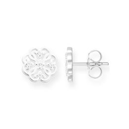 Thomas Sabo Damen Thomas Sabo Paar Ohrstecker &raquo;Kleeblatt-Design&laquo; mit Zirkonia silber Silber 925 (recycelt)
