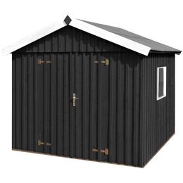 Weka Gartenhaus &raquo;Schwedenhaus&laquo; grau Massivholz ohne Dacheindeckung