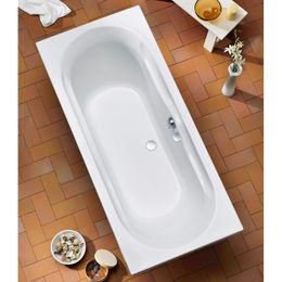 Ottofond Badewanne &raquo;Madera&laquo; H&ouml;he 58 cm mit Wannentr&auml;ger wei&szlig; Sanit&auml;racryl Einheitsgr&ouml;&szlig;e