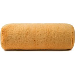 G&ouml;zze Nackenrolle &raquo;Uni Flausch Kissenrolle LaPit&laquo; orange B/H/L: 60cm x 19cm x 20cm Nackenrolle
