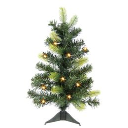 I.GE.A. K&uuml;nstlicher Weihnachtsbaum &raquo;LED-Tannenbaum&laquo; Mini Christbaum Weichnadel Kunsttanne Dekobaum Weihnachtsdeko Tanne Kunststoff H: 60cm bis
