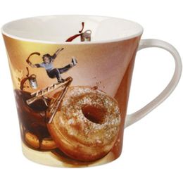 Goebel Tasse &raquo;Daria Rosso - Uuups&laquo; F&uuml;llmenge 0,35l braun Fine China-Porzellan 9,5cm