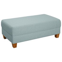 Home Affaire Hocker &raquo;Belfort&laquo; blau Luxus-Microfaser Vintageoptik(100% Polyester);Struktur fein ( 100% Polyester);Luxus-Microfaser ALTARA NUBUCK (100% 