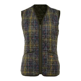 Barbour Vest 'Betty' female size L Navy / Yellow / Olive / Grenadine