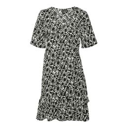 V&eacute;ro Moda Vero Moda Kleid 'VMPAGE' Damen Gr&ouml;&szlig;e 36 schwarz / wei&szlig; Sommerkleid