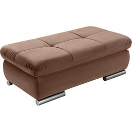 set one by Musterring Stauraumhocker &raquo;SO 4100&laquo; braun B/H/T: 128cm x 43cm x 68cm, Luxus-Microfaser TORO