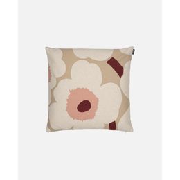 Marimekko Kissenbezug &raquo;UNIKKO&laquo; 50x50 cm beige Baumwolle, Baumwolle B/L: 50cm x 50cm, 1 Stk., Baumwolle
