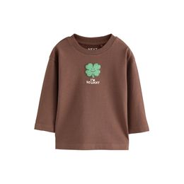 next Shirt Jungen Gr&ouml;&szlig;e 74 braun / gr&uuml;n / schwarz / wei&szlig;