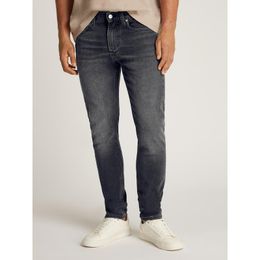Calvin Klein Jeans Herren Slim-fit-Jeans &raquo;SLIM TAPER&laquo; Coinpocket, Logostickerei schwarz 30, L&auml;nge 34