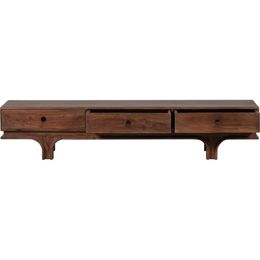 Woood Lowboard &raquo;Staes Massivholz Mangoholz mit Gefr&auml;ster Griff, H 37 x B 180 x T 45 cm&laquo; Tragkraft Deckplatte 50 kg, Ausz&uuml;ge je 15 kg, montiert 