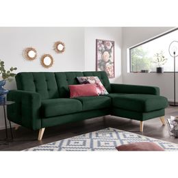 exxpo - sofa fashion Ecksofa &raquo;Nappa, kompakt und komfortabel, bequem, zeitloses Design, L-Form&laquo; tolle Detailverarbeitung, inkl. Bettfunktion und 