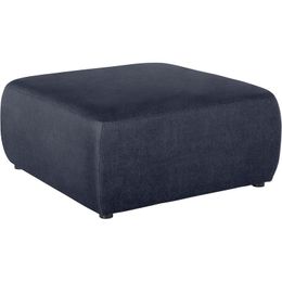 DOMO collection Hocker &raquo;Cesena modern, zeitlos und bequem&laquo; blau B/H/T: 88cm x 39cm x 88cm, Chenille-Optik
