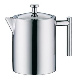 Alfi Teekanne &raquo;TEA POT, Kanne aus Edelstahl&laquo; 1,4 l 1 Stk. tlg. intergrierter Teefilter f&uuml;r losen Tee, festsitzender Deckel silber Edelstahl 1,4 l