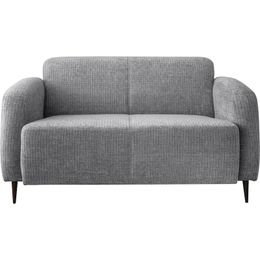 Home Affaire 2-Sitzer &raquo;Marone bequem, Breite 140cm, f&uuml;r kleine R&auml;ume geeignet, bodenfrei&laquo; grau 100% Polyester B/H/T: 140cm x 76cm x 90cm, Velours, 2-