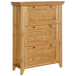 OTTO home Schuhschrank &raquo;Skandinavia&laquo; in 2 Gr&ouml;&szlig;en beige B/H/T: 100cm x 133cm x 38cm, Mit 3 Klappen