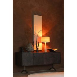 Woood Sideboard &raquo;Draw mit Massivmangoholz und 3D-T&uuml;rmuster B 180 x T 40 x H 70 cm&laquo; 2 Kabel&ouml;ffnungen, Tragkraft Deckplatte 35 kg, einfach zu montieren 