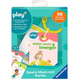 Ravensburger Spiel &raquo;Play+ Spiel und Mach mit! Karten: H&uuml;pfen, tanzen & bewegen&laquo; bunt Einheitsgr&ouml;&szlig;e Spiel