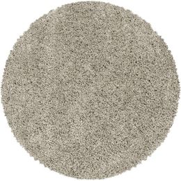 Ayyildiz Teppiche Hochflor-Teppich &raquo;SYDNEY 3000&laquo; rund 30 mm H&ouml;he Shaggy, Langflor, uni, auch in rund, Wohnzimmer beige Polypropylen (PP) &Oslash; 160cm 1 Stk., 30mm, &Oslash; 160cm