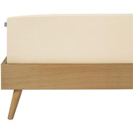 Schiesser Spannbettlaken &raquo;Flexi aus 95% Baumwolle und 5% Elastahan in Premium-Qualit&auml;t&laquo; f&uuml;r hohe Matratzen und Boxspringbetten geeignet, Made in Green beige 