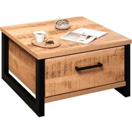 Home Affaire Couchtisch &raquo;Elda&laquo; 1 Stk. tlg. Couchtisch mit 2 Vollauszug Schubladen &ndash; (B/T/H) 80/80/45 cm braun B/H/T: 80cm x 45cm x 80cm, 