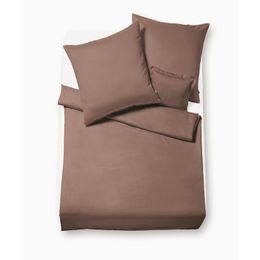 Fleuresse Bettw&auml;sche &raquo;Lech 3089&laquo; 2 Stk. Edelflanell, Baumwolle, in Gr. 135x200, 155x220, 200x200cm braun Flanell, Obermaterial: 100% Baumwolle B/L: 