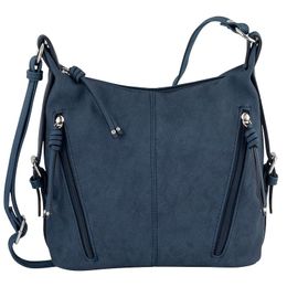 Tom Tailor Damen Tom Tailor Umh&auml;ngetasche &raquo;CAIA Cross bag M&laquo; mit sch&ouml;nen Details blau B/H/T: 26cm x 26cm x 12cm