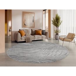 OCI DIE TEPPICHMARKE Teppich &raquo;LIV CORAL, auch als L&auml;ufer und in Rund&laquo; rund 20 mm H&ouml;he Design Teppich, auch in quadratischer Form, alle R&auml;ume grau 