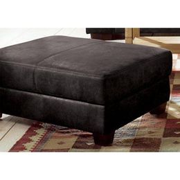 Home Affaire Hocker &raquo;Falk&laquo; in 4 Bezugsqualit&auml;ten, gro&szlig; braun Microfaser Antiklederoptik (100% Polyester);Microfaser PRIMABELLE (100% Polyester);Luxus-