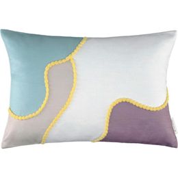 Tom Tailor Kissenh&uuml;lle &raquo;Tropical Organic&laquo; lila Polyester, Polyester B/L: 38cm x 58cm, 1 Stk., Polyester
