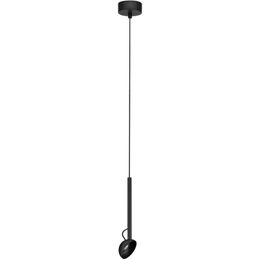 NOVA LUCE Pendelleuchte &raquo;OLA&laquo; LED-Modul 1 Stk. Warmwei&szlig; schwarz 1, &Oslash; 8cm H: 145cm, 1 Stk.