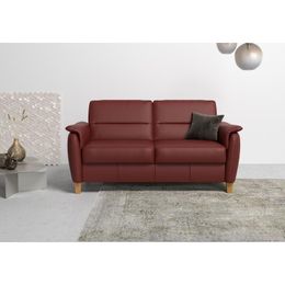 Home Affaire 2,5-Sitzer &raquo;Palmera, B: 179 cm&laquo; mit Federkern rot Luxus-Microfaser (100% Polyester);Struktur (100% Polyester);Luxus-Microfaser in 