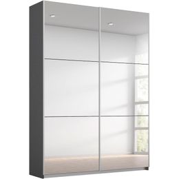 Rauch Schwebet&uuml;renschrank &raquo;Kleiderschrank Schrank Garderobe REFLECT&laquo; inkl. praktischer Innenausstattung mit viel Stauraum MADE IN GERMANY grau 