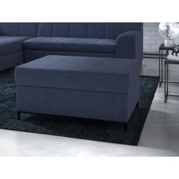Home Affaire Polsterhocker &raquo;Balme&laquo; passend zur Serie "Balme" blau 100% Polyester B/H/T: 85cm x 40cm x 61cm, Struktur fein