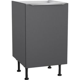 KOCHSTATION Sp&uuml;lenschrank &raquo;KS-Aken&laquo; grau anthrazit, B/H/T: 50cm x 87cm x 58,4cm