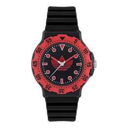 adidas originals Unisex adidas originals Quarzuhr &raquo;DISCOVERER TWO&laquo; Armbanduhr, Herrenuhr, Damenuhr, Silikonarmband rot Einheitsgr&ouml;&szlig;e