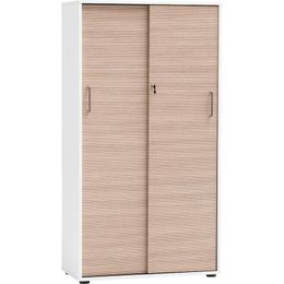 Schildmeyer Schiebet&uuml;renschrank &raquo;METZ, Aktenschrank abschlie&szlig;bar, H&ouml;he 150 cm, MADE IN GERMANY&laquo; 1 Stk. tlg. Fronten in Canello, MADE IN GERMANY FSC -