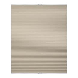LICHTBLICK Original Thermo-Plissee, Creme, Kunststoff, 55x130 cm, Wohntextilien, Rollos & Jalousien, Plissees