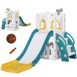 Aiyaplay Kinderrutsche, Gelb, Kunststoff, 177x92x70 cm, Outdoor Spielzeug, Kinderrutschen