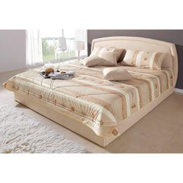 Westfalia Schlafkomfort Polsterbett mit Bettkasten schwarz Bezug Bett: Microfaser (100% Polyester);Bonnell-Federkernmatratze: Mischgewebe (51% Polyprophlen, 39% Polyester, 10